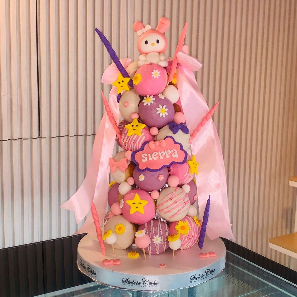 Jual Donat Tower/ Birthday Cake Tema Sanrio My Melody / Kue Ultah Murah ...