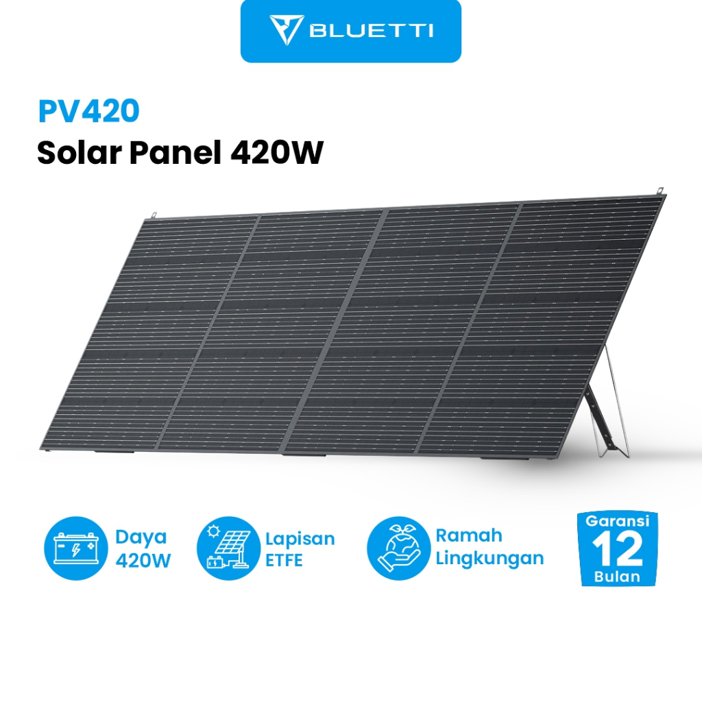 Jual Solar Panel 420W BLUETTI PV420 Panel Surya Portable ETFE Garansi ...