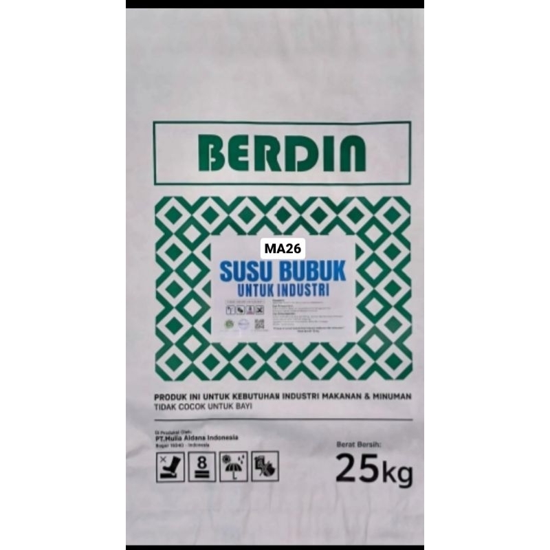 Jual Susu Bubuk BERDIN Full Cream Kemasan 25kg KHUSUS GOSEND GRAB ...
