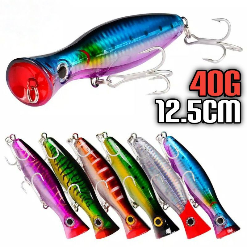 Jual Umpan Popper Pancing GT Popping Top Water Bahan ABS | Shopee Indonesia