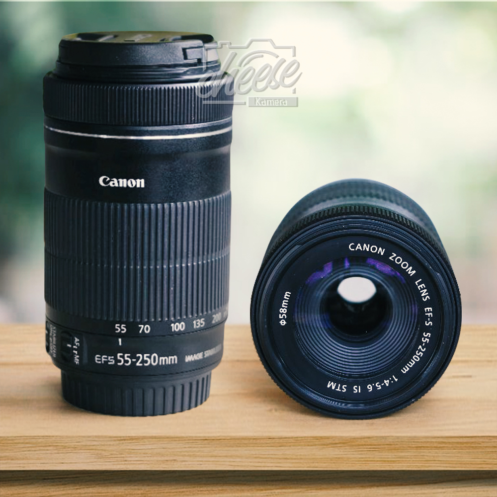 Jual CANON 55-250MM IS STM LENSA TELE BLUR JUARA AUTOFOKUS SENYAP | Shopee Indonesia