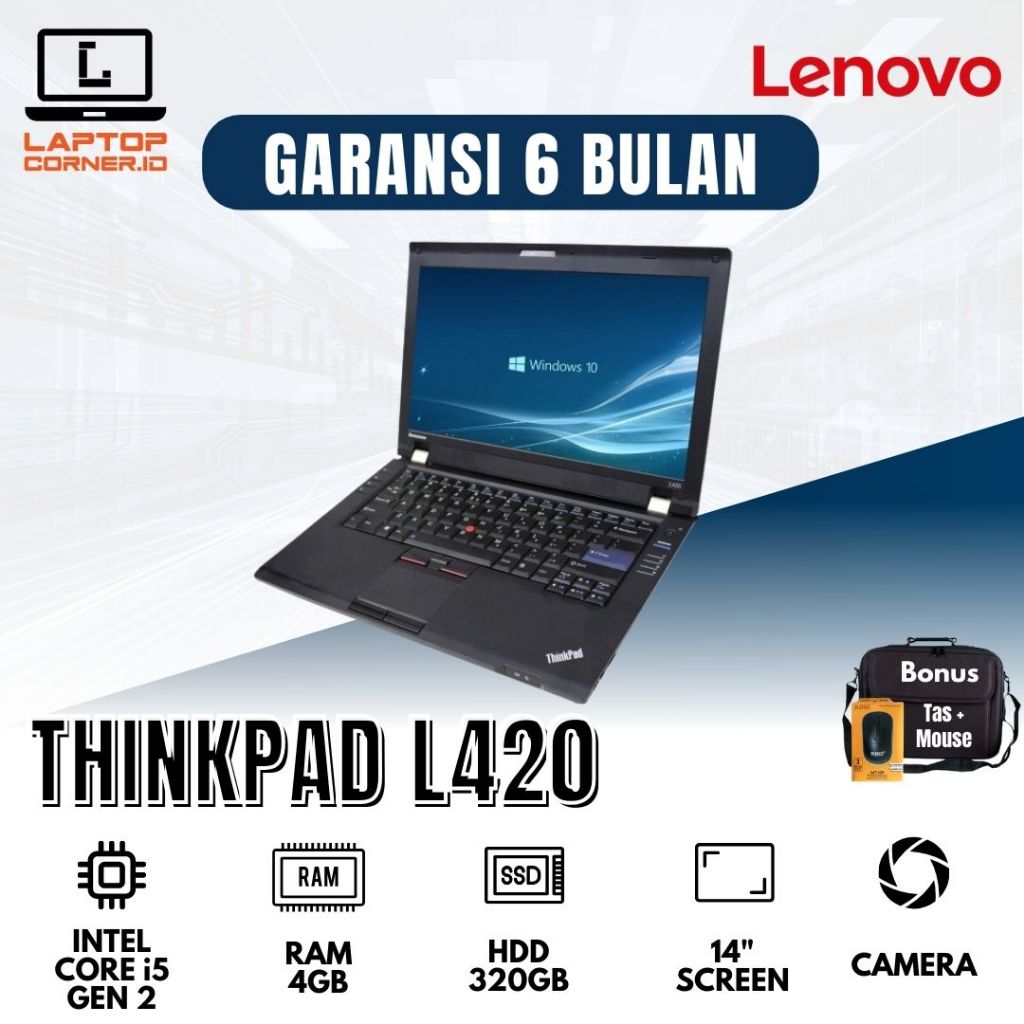 Jual Lenovo Thinkpad L420 Core i5 Gen 2 RAM 4GB SSD 128 GB Bergaransi ...