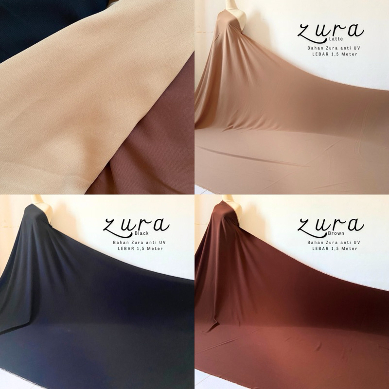 Jual Kain polosan bahan Zura Anti UV. | Shopee Indonesia