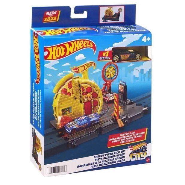 Jual Hot Wheels Hotwheels City Speedy Pizza Pick Up - Mainan Trek Mobil ...