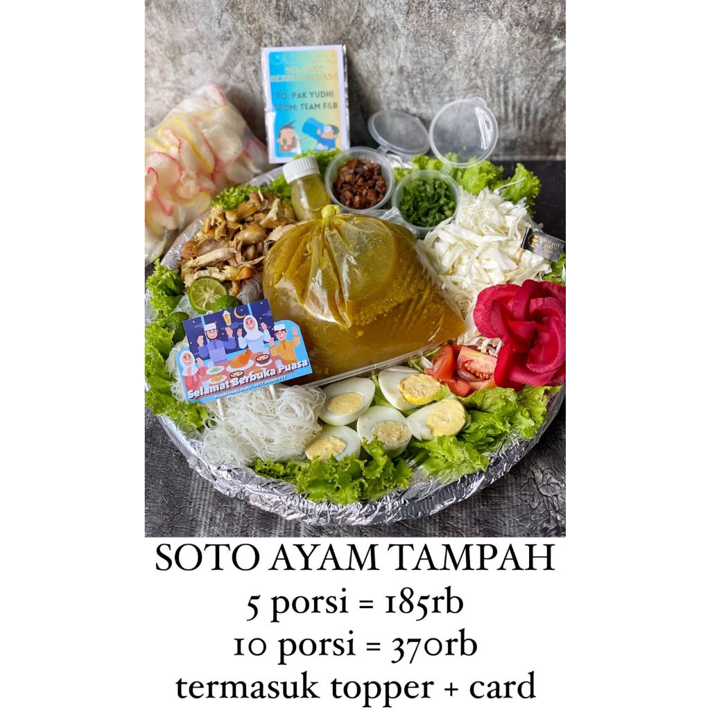 Jual Soto Ayam Tampah - FREE TOPPER dan GIFT Card - Ready Setiap Hari ...