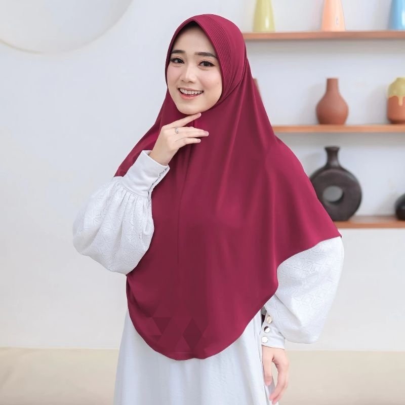 Jual JILBAB KHIMAR JUMBO/HIJAB PED ANTEM/INSTAN BERGO SYAR'I/JILBAB BAGUS MURAH | Shopee Indonesia