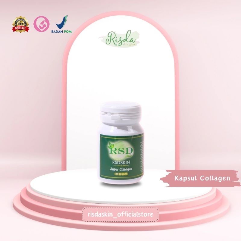 Jual RSD RISDA SKIN GLOW KAPSUL WHITENING SUPER COLLAGEN | Shopee Indonesia