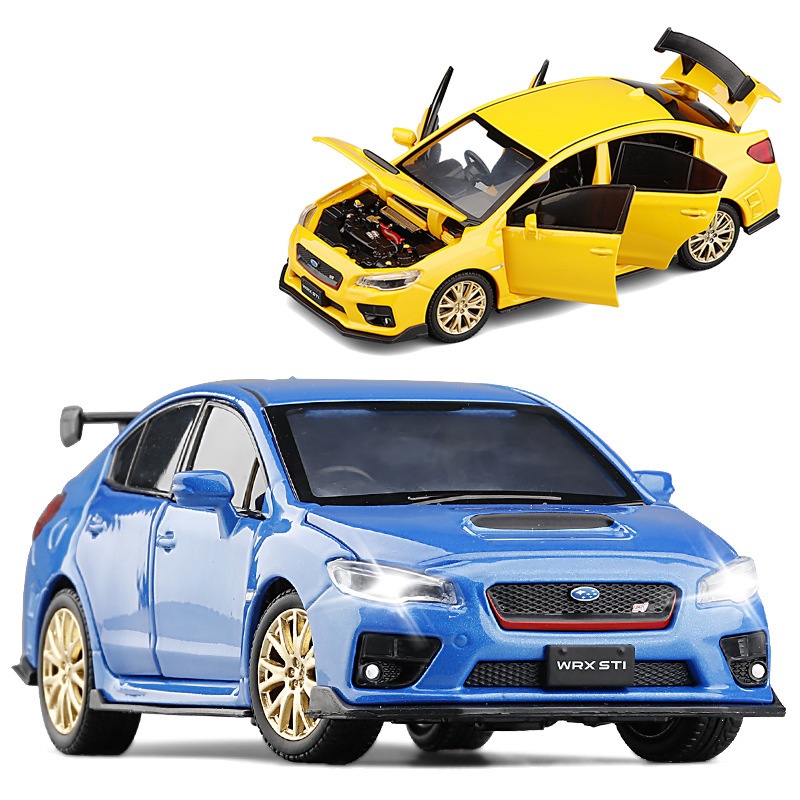 Jual Diecast JKM Premium 1:32 Subaru WRX STI sports car shock absorber ...
