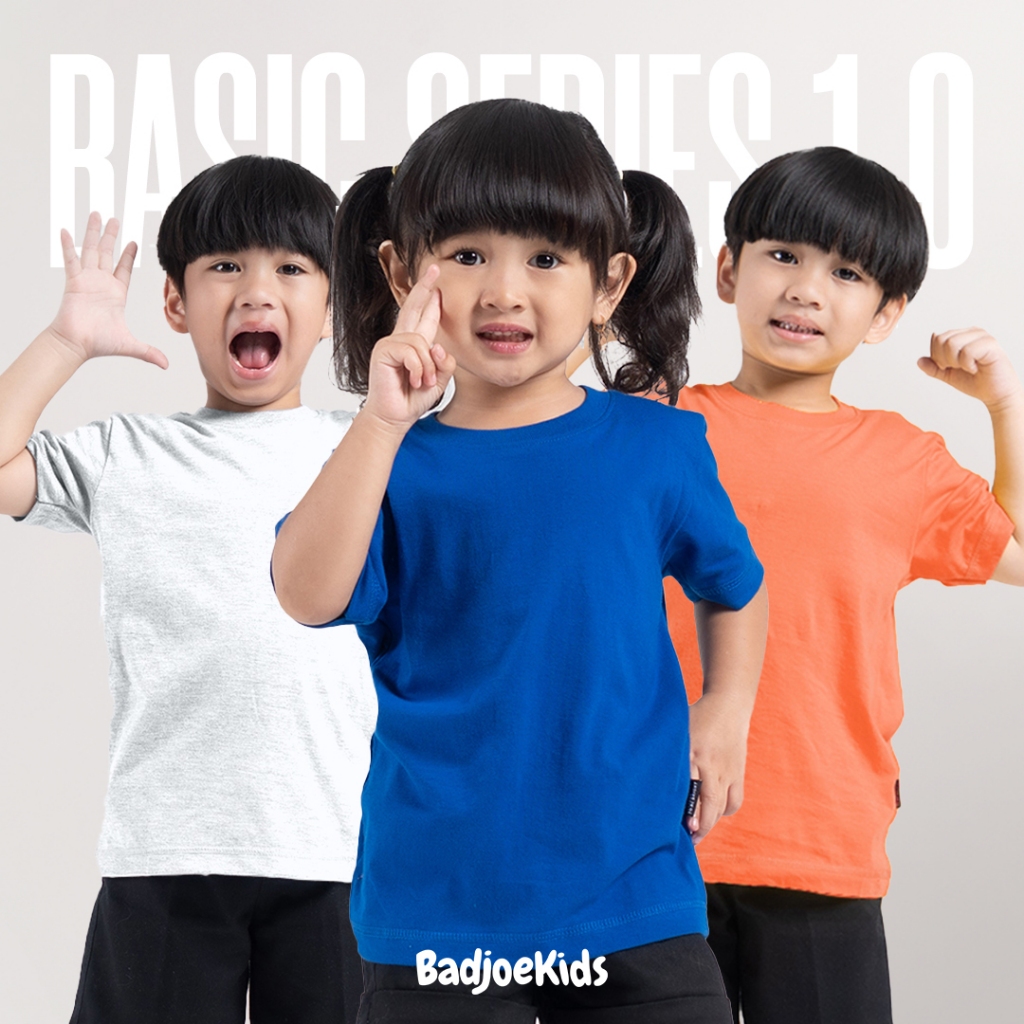 Jual BIKINBADJOE Kaos Polos Anak - Baju Anak Unisex Premium Cotton Combed 30S - Basic Series 1 ...