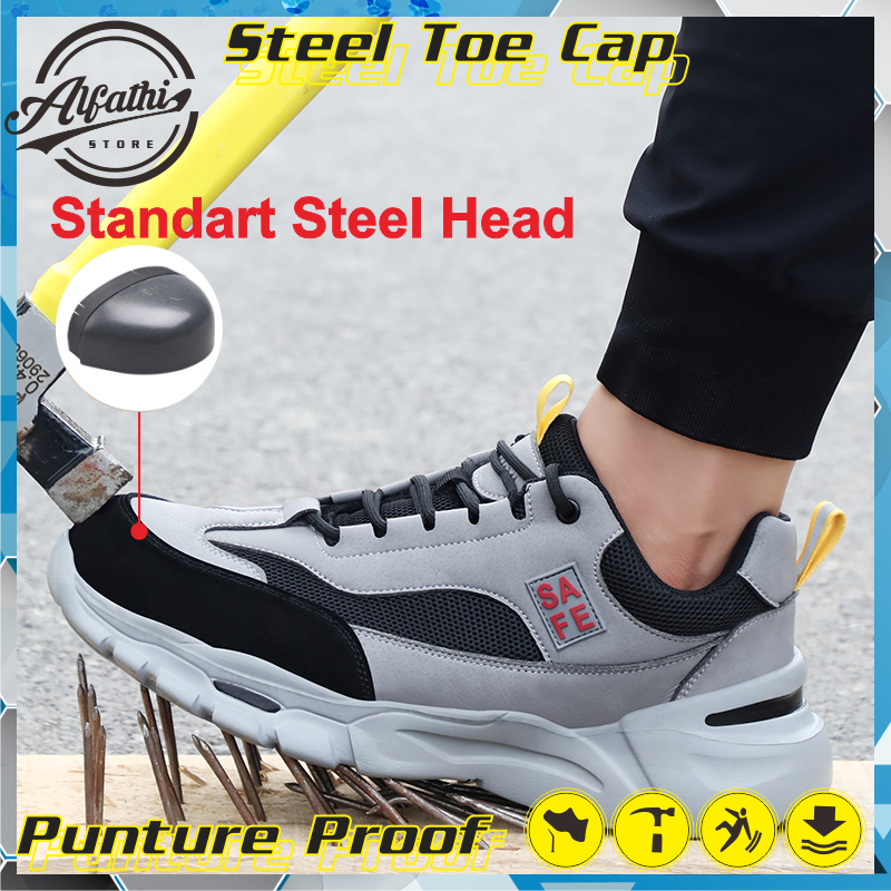 Jual [Promo] Sepatu Safety Sport Alfathi New Original By Guyisa Grey ...