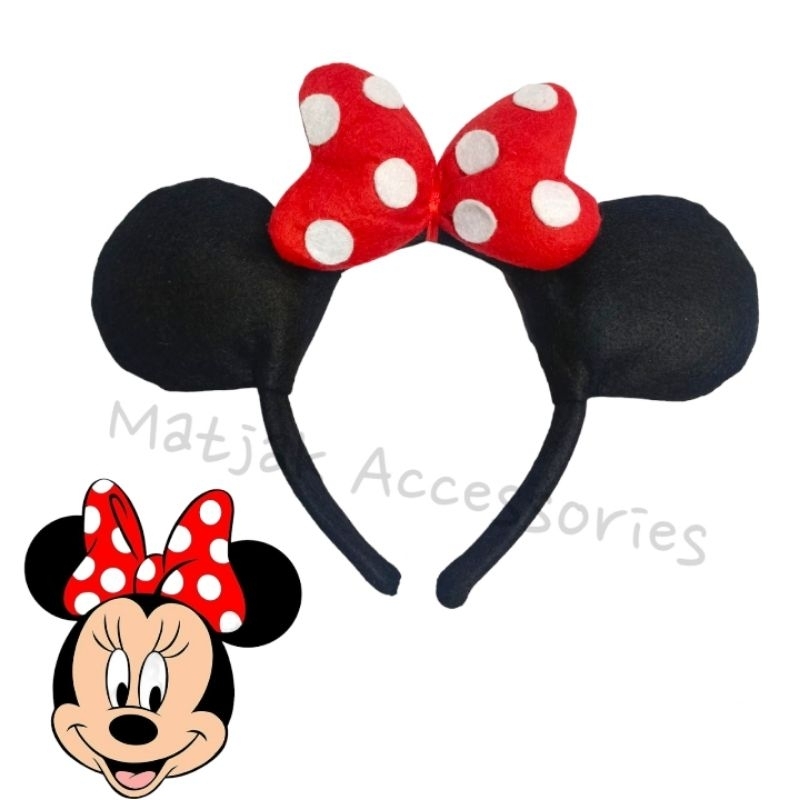Jual Bando Karakter Minnie Mickey Mouse Bando Wanita Anak Premium ...