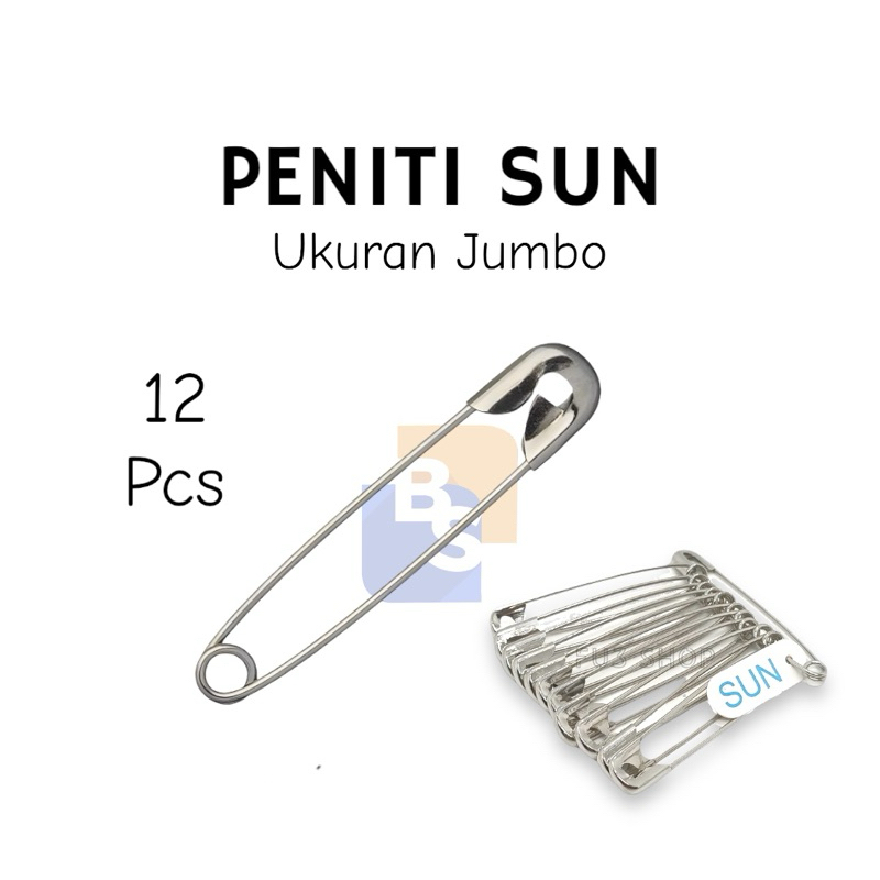 Jual SUN Peniti Ukuran Jumbo Besar - 12 Pcs | Shopee Indonesia
