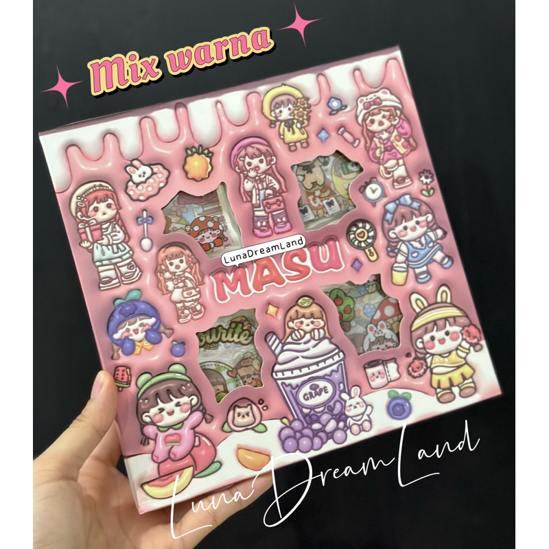 Jual Sticker MASU Terbaru 100Lembar Box Pvc Stiker Anti air | Shopee ...