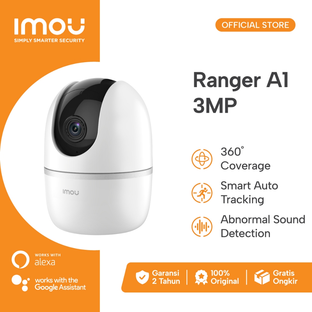 Jual IMOU Ranger A1 3MP Smart CCTV - 360 Coverage | Baby Monitor | Two ...