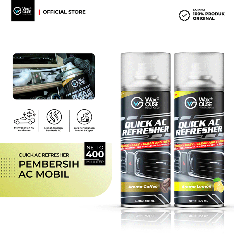 Jual Pembersih AC Mobil dari WAXOUSE Quick AC Refresher, Penyegar AC ...