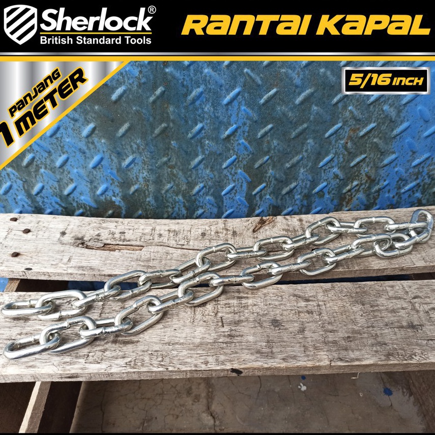 Jual Harga Max Rantai Besi Kapal Galvanized 8 mm 516 inch panjang 1 ...