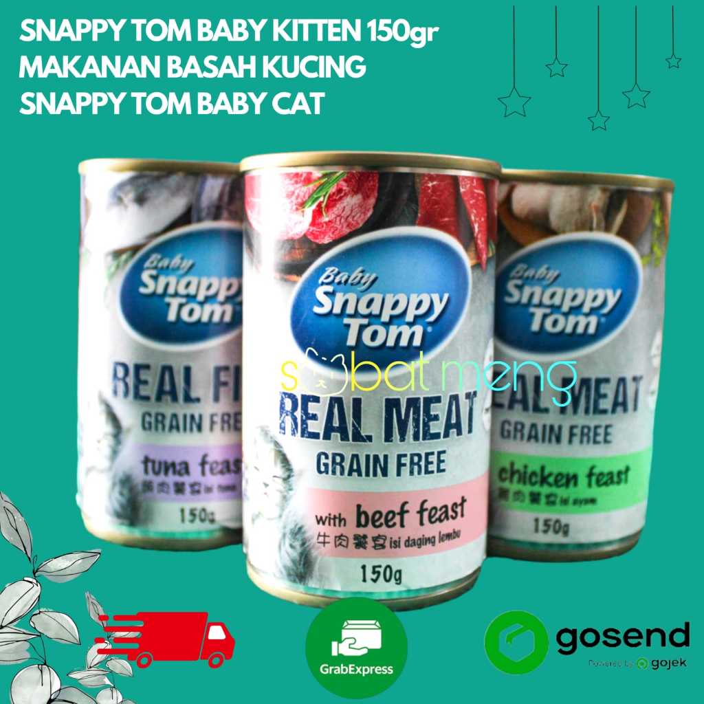 Jual SNAPPY TOM BABY KITTEN 150G | MAKANAN BASAH KUCING SNAPPY TOM BABY ...
