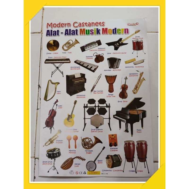 Jual Poster Alat-alat Musik Modern | Shopee Indonesia