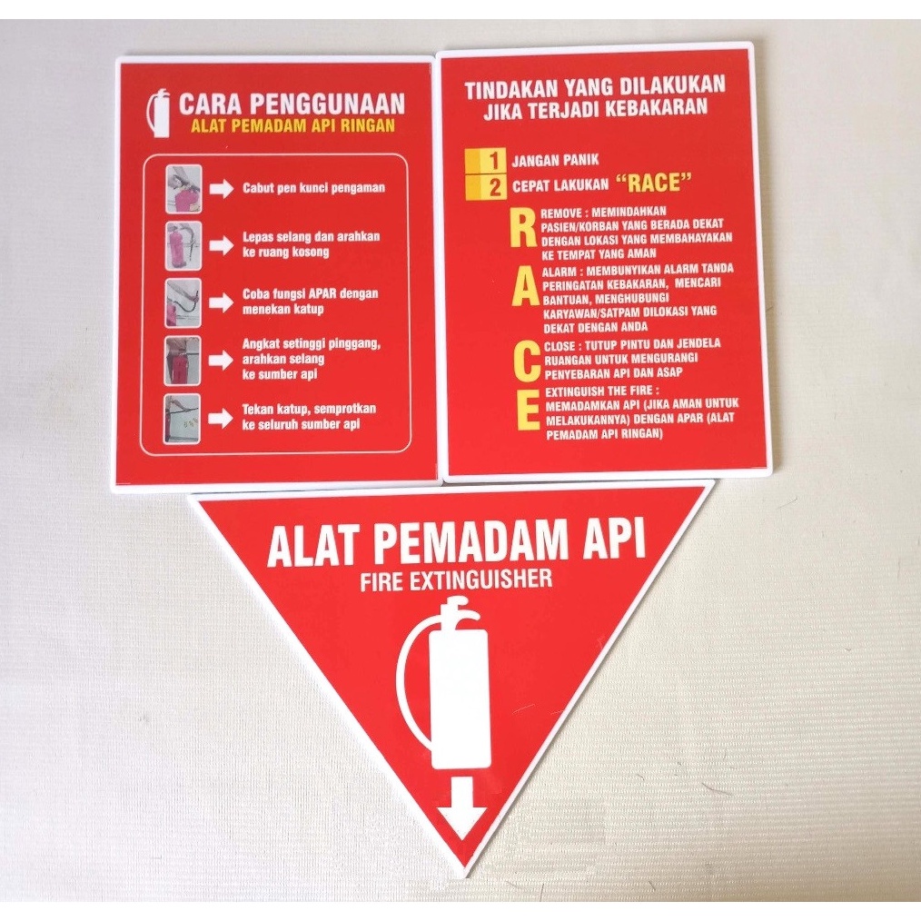 Jual ART M14Q Akrilik Tanda APAR Akrilik Tanda Alat Pemadam Api Ringan ...