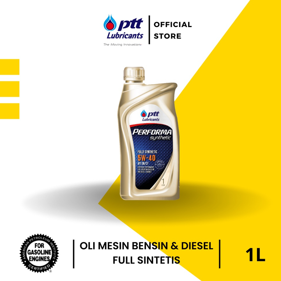 Jual PTT Performa Synthetic SAE 5W-40 API SN; ACEA A3/B4-16 [1L ...