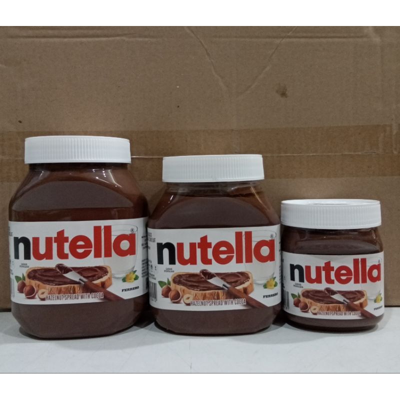 Jual SELAI COKLAT NUTELLA 350GR,680GR,1KG HAZELNUT SPREAD WITH COCOA ...