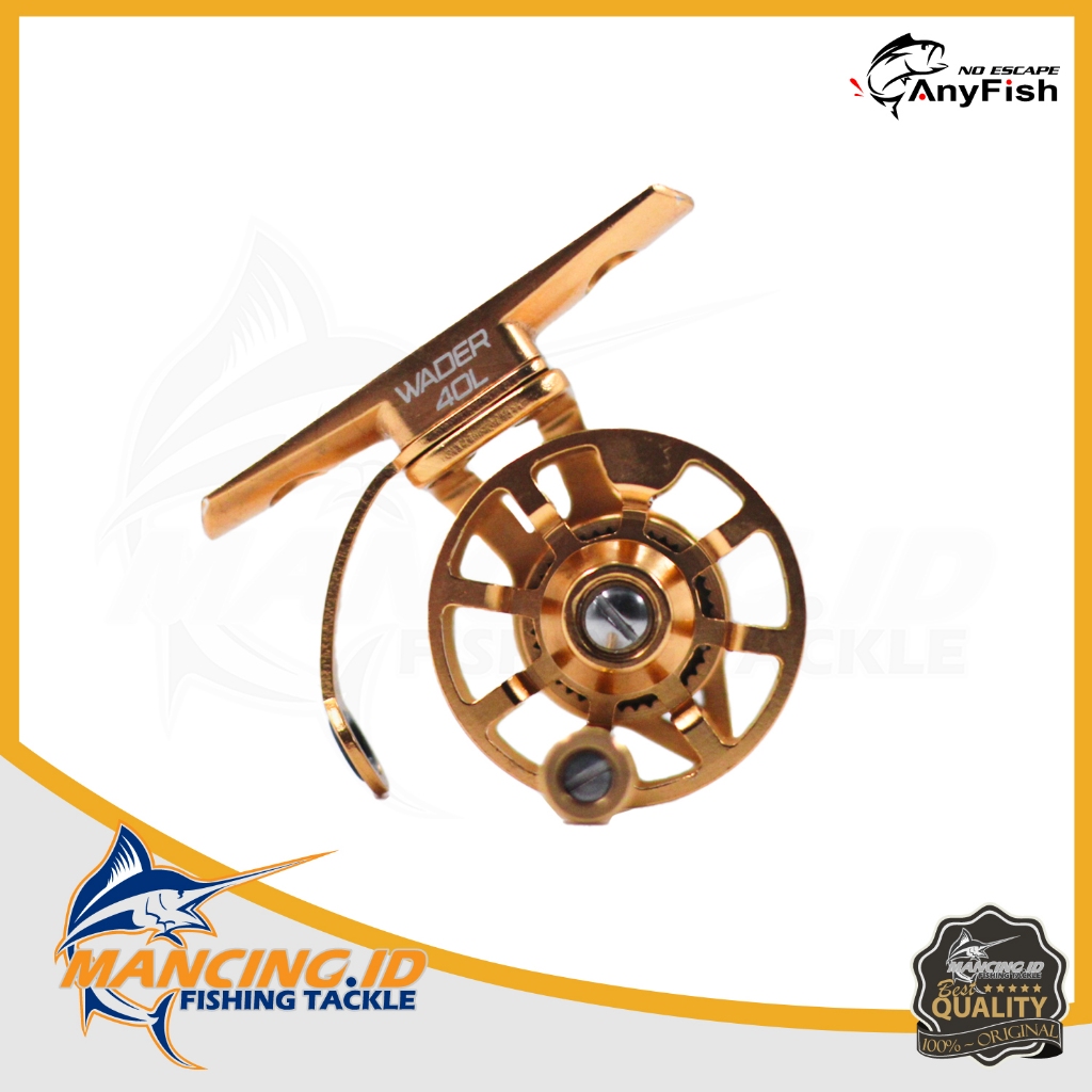 Jual AnyFish WADER 40L Handle Kiri Reel Mini Tokos Full Metal | Shopee ...