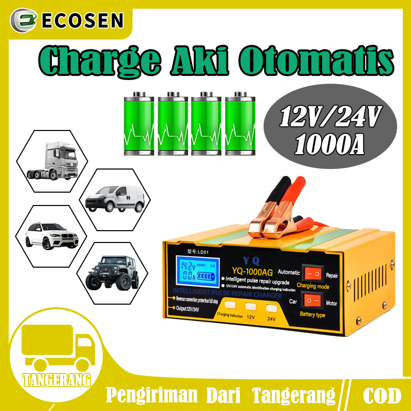 Jual ECOSEN Charger Aki Otomatis Smart Intelligent Auto Repair Mobil ...