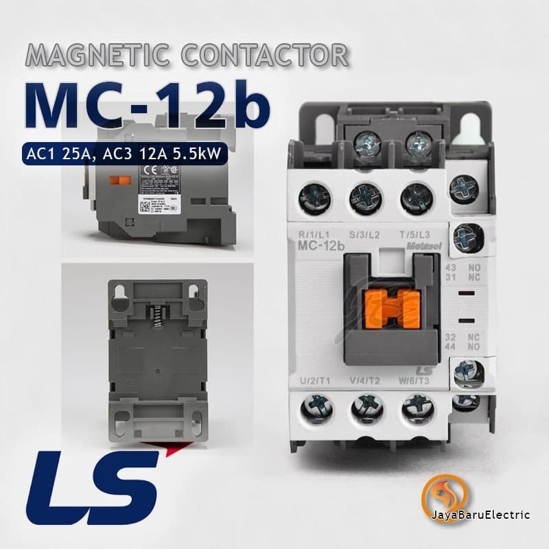 Jual Kontaktor / Contactor LS MC-12b MC12b MC12 110V 220V 380V AC Coil ...