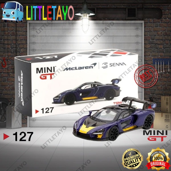 Jual MINI GT 127 McLAREN SENNA PURPLE YELLOW - SPORT CAR EXOTIC CAR ...