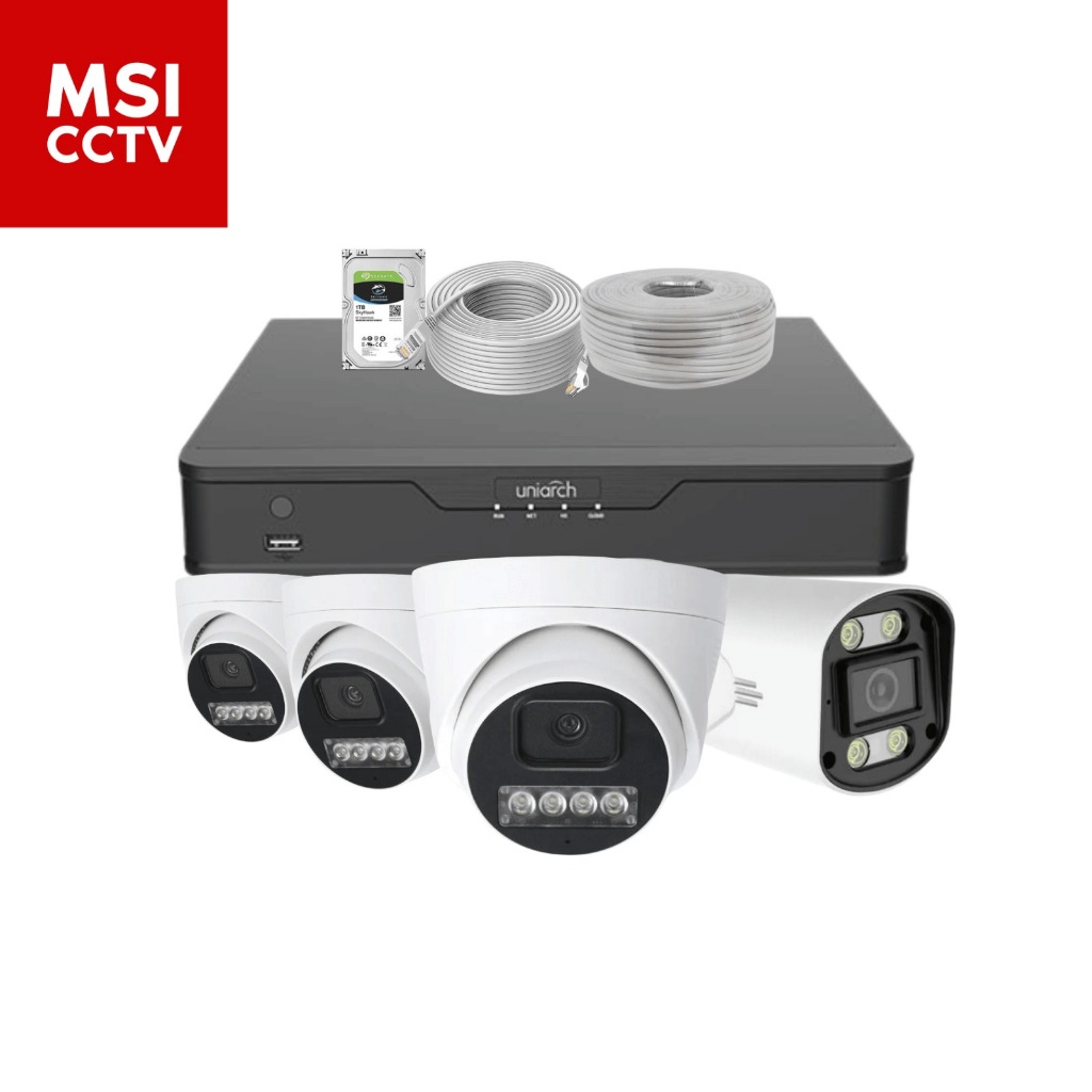 Jual PAKET CCTV IP CAMERA 4 CHANNEL 4MP FULL COLOR AUDIO SIAP PASANG ...