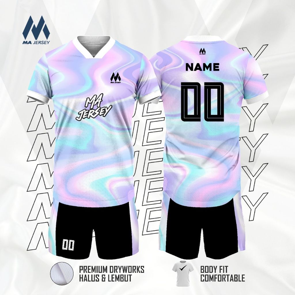 Jual BAJU JERSEY FUTSAL / JERSEY BOLA FULL PRINTING CUSTOM NAMESET DAN ...