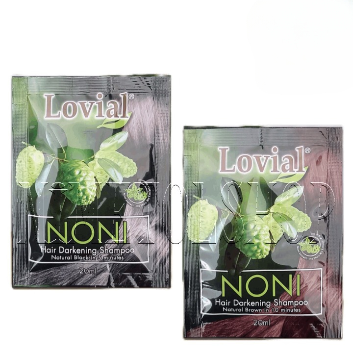 Jual Lovial Noni Hair Darkening Shampoo 20ml (Dengan Kandungan Noni ...