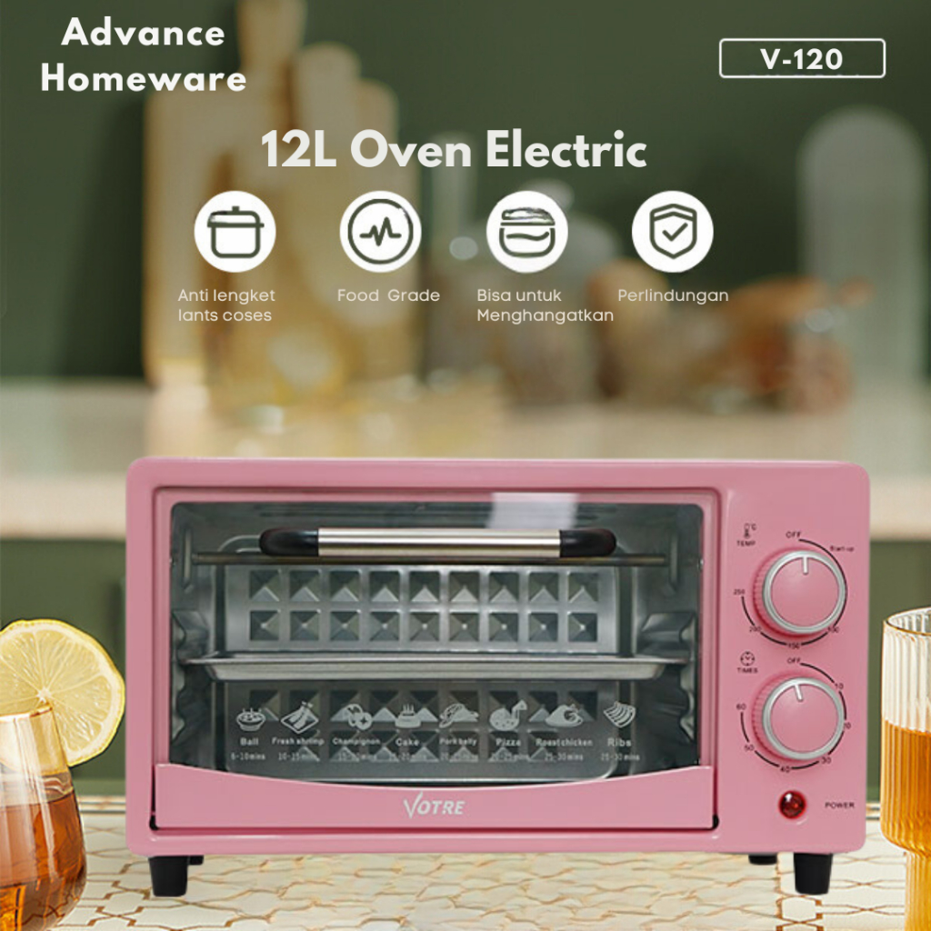 Jual Advance Aesthetic Electric Oven 12 Liter 400 Low Watt Oven Listrik ...