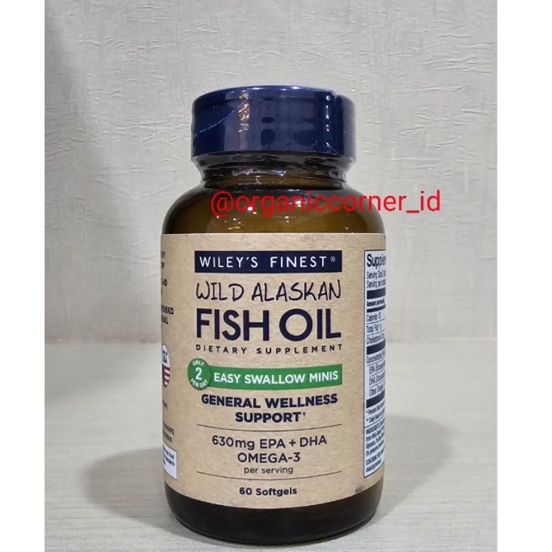 Jual Wileys finest Fish Oil isi 60 softgels. ORI 100% USA | Shopee ...