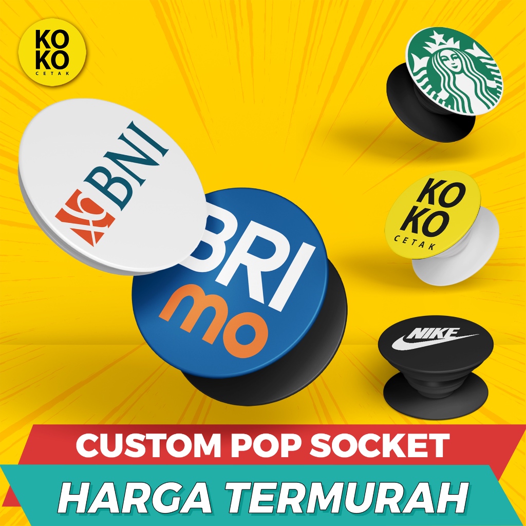 Jual Custom Nama Custom Foto Gambar Pop Socket HP Polos - Pop Socket ...