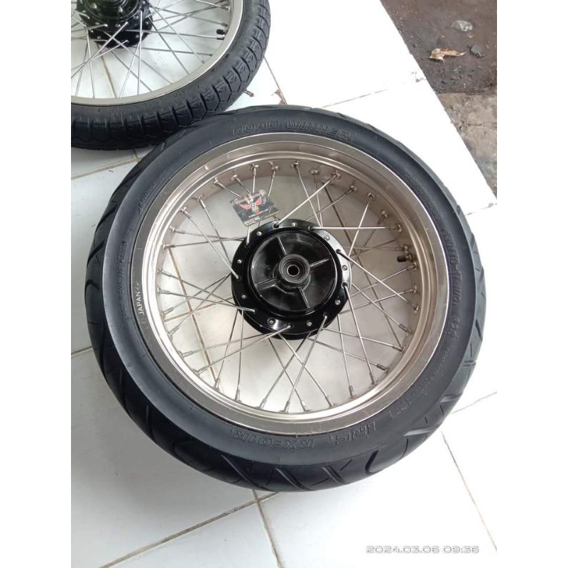 Jual Velg alumunium CR-V Japan 17x3.50 tapak lebar Scorpio Z, RX KING ...