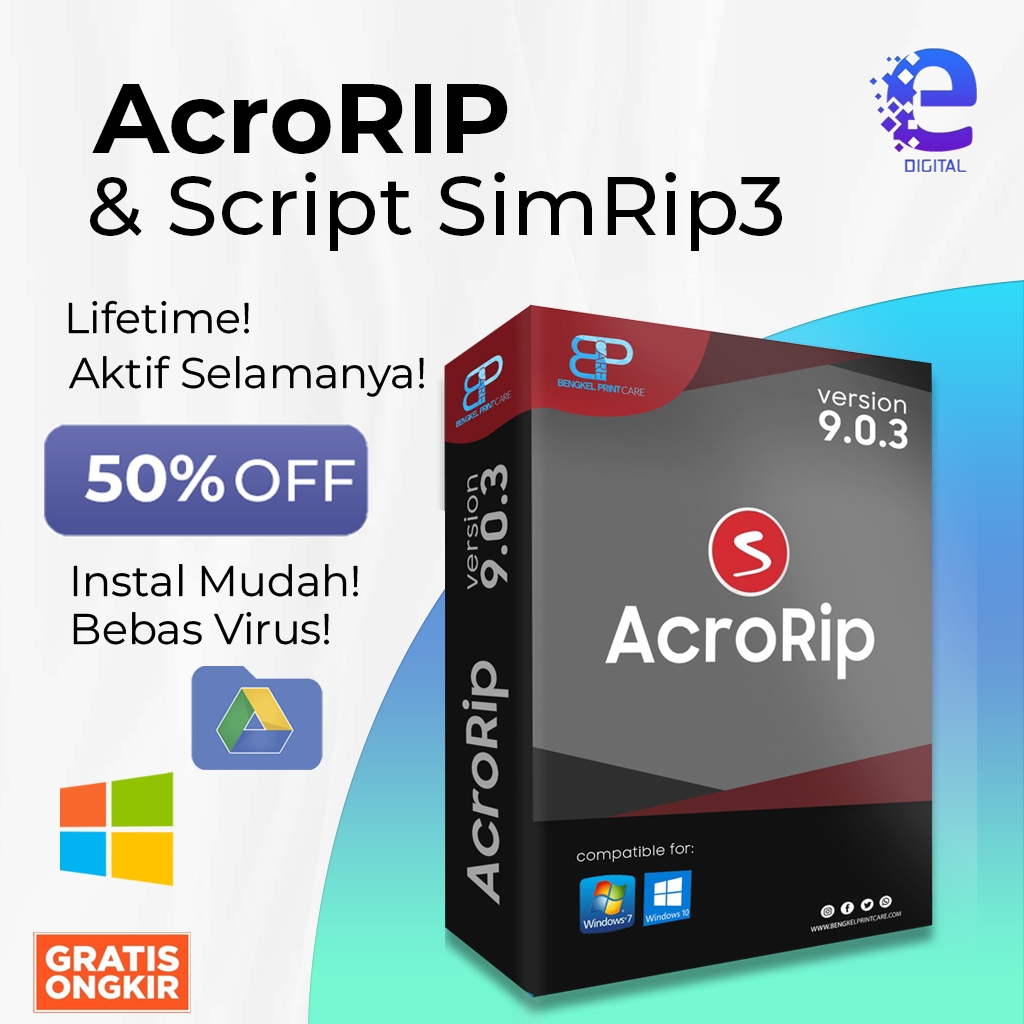 Jual AcroRIP NEW ERA untuk Sablon Digital DTF/DTG/UV & Script SimRip3 ...