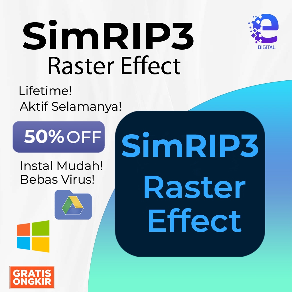 Jual Scrip Raster SimRIP3 Photoshop & Raster Effect DST,DTF | Shopee ...