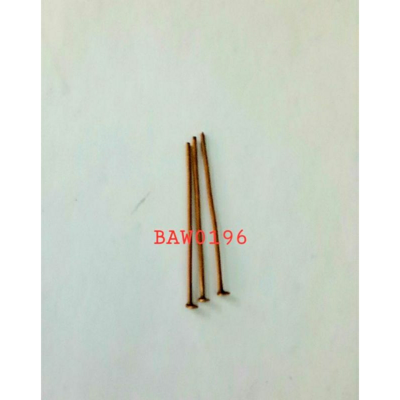Jual headpin paku manik-manik panjang 2,5 cm warna tembaga bakar isi 24 ...