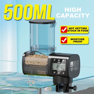 Jual Feeder ikan otomatis Fish 500ML Digital Display Automatic Pet Feeder tempat makan ikan ...