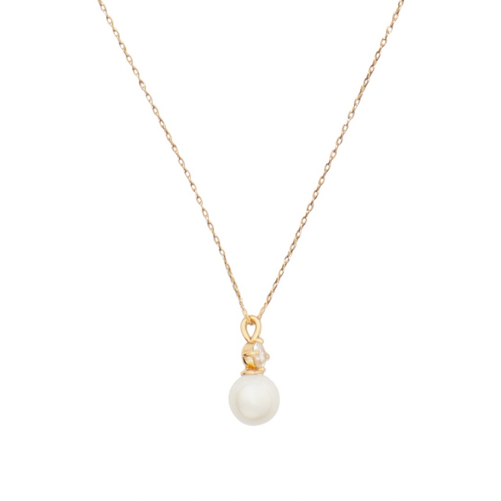 Jual KATE SPADE Pearls Of Wisdom Mini Pendant Necklace Cream Multi ...