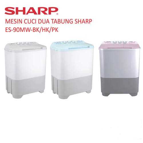 Jual Sharp Mesin Cuci Twin Tub ES-T90MW 2 tabung 9 kg | Shopee Indonesia