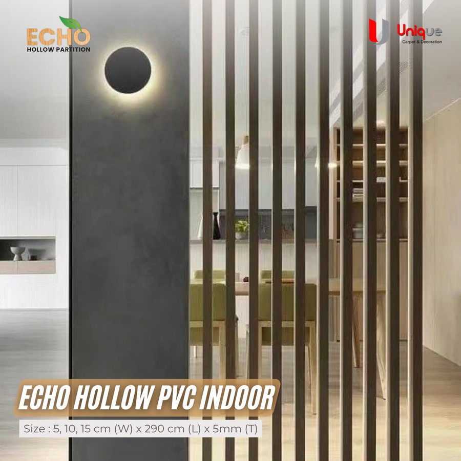 Jual ECHO Partisi Hollow PVC / Kisi Kisi Pembatas Ruangan Interior ...