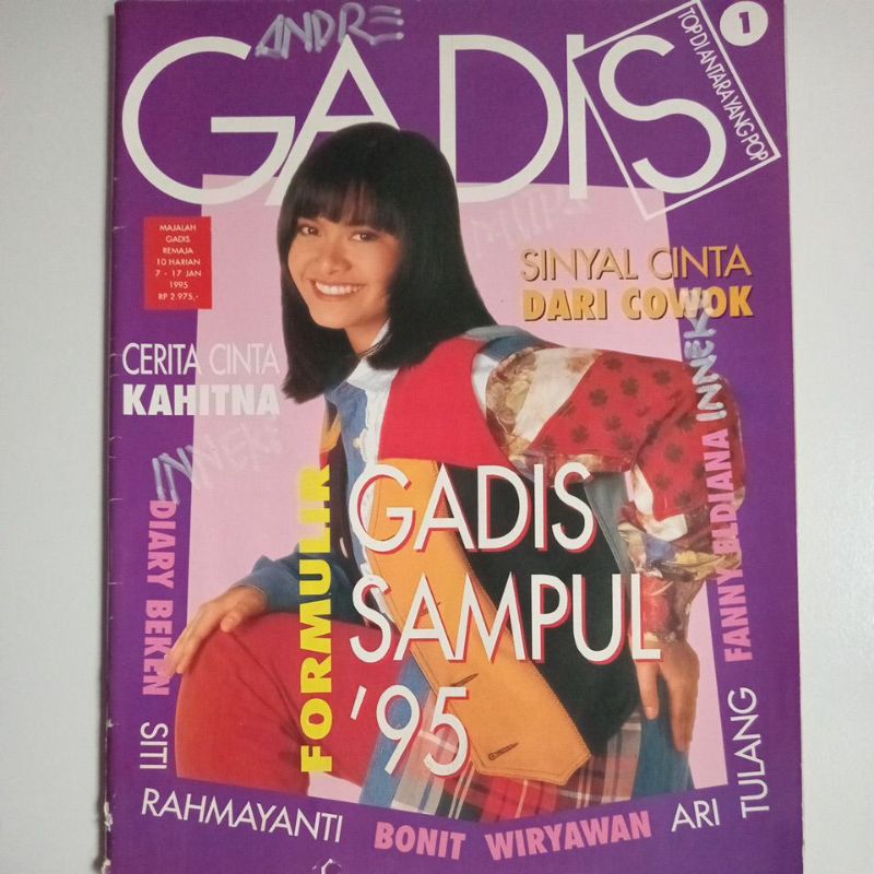 Jual Majalah Gadis Tahun 1995 Cover Ersa Iskandar Dinata | Shopee Indonesia