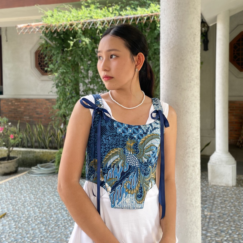 Jual Wasih Seashell Batik Corset Top - Kanona | Shopee Indonesia