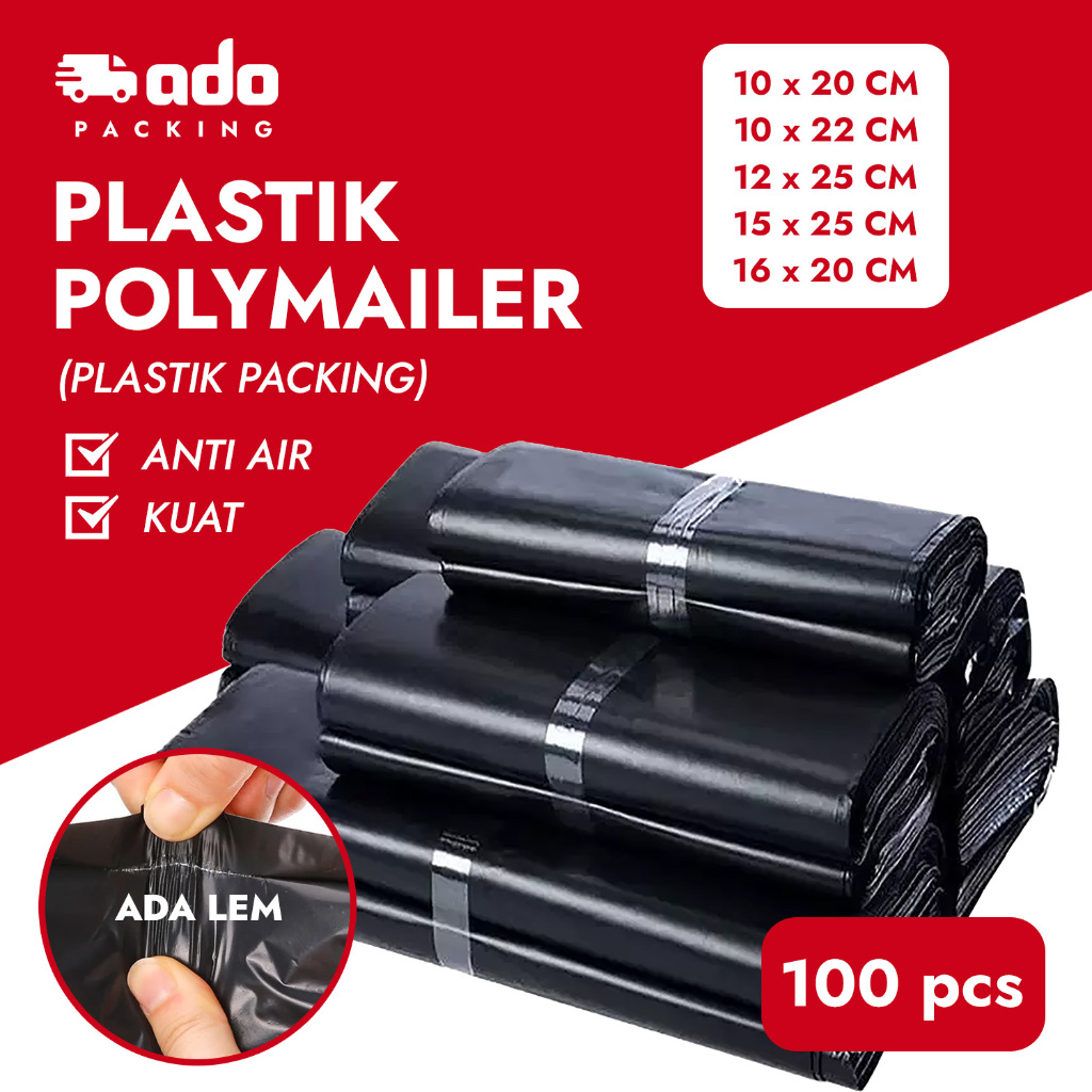 Jual Plastik Packing Plastik Polymailer Bungkus Kuat (100 Pcs) Berbagai ...