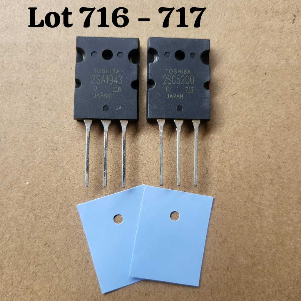Jual TRANSISTOR TOSHIBA 5200 1943 ORIGINAL SERI 716 - 717 + Karet tidak ...