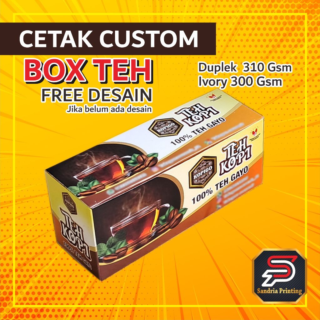 Jual BOX TEH CUSTOM / DUS TEH CUSTOM / 14 X 5 X 6 / 14X5X6 | Shopee ...