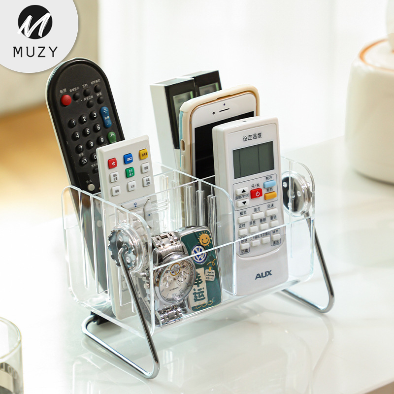 Jual Muzy Kotak Sekat Remot TV Tempat Penyimpanan Remote Transparan Rak ...