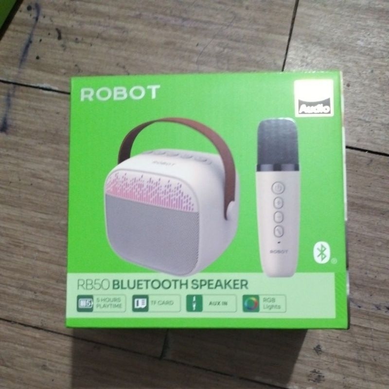 Jual Speaker Mic Bluetooth Robot RB50 wireless | Shopee Indonesia